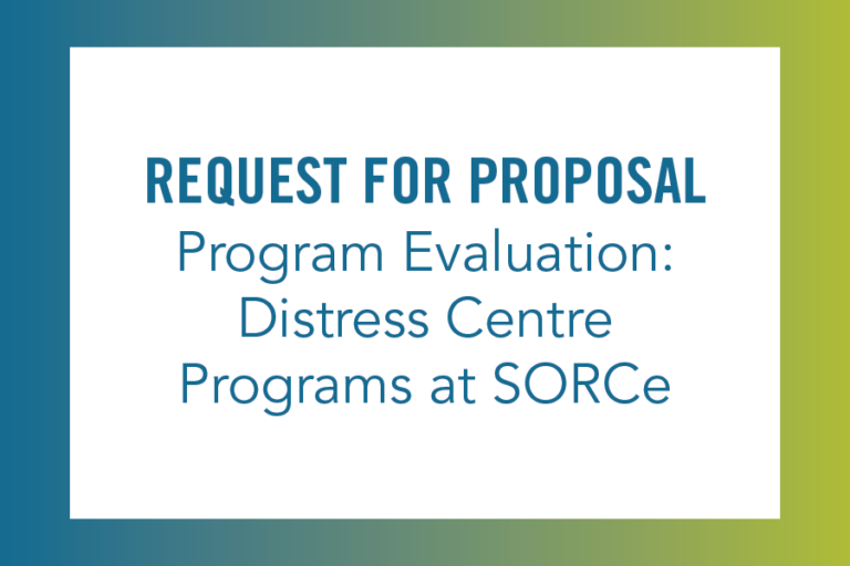 Request for Proposal: Program Evaluation – Distress Centre Programs at ...