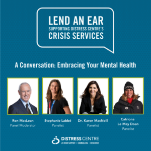 Join us for Lend An Ear next week! - Distress Centre Calgary